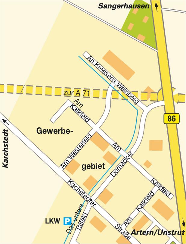 Map Artern, Germany. Maps and directions at hot-map.