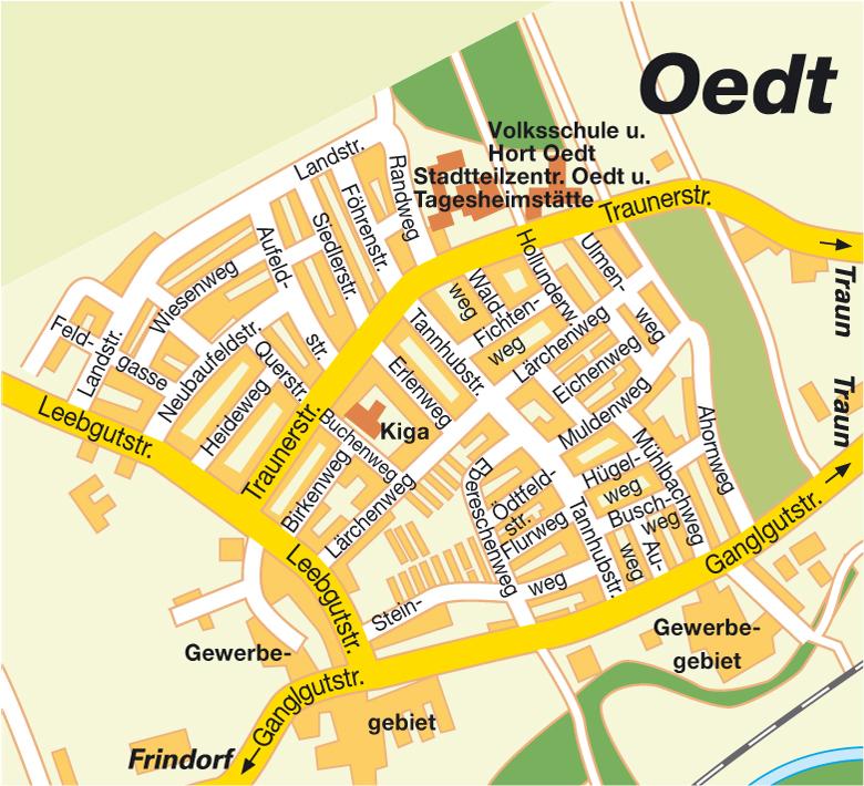 Map Traun, Oberösterreich, Austria. Maps and directions at hot-map.