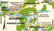 Karte Boxberg/O.L. Deutschland: Stadtplan, Karte und Routenplaner von ...
