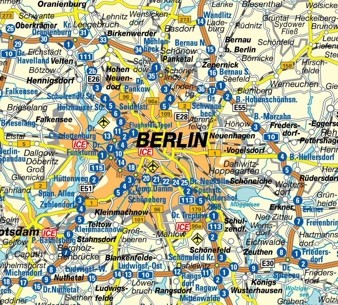 Map of greater Nuremberg, Nürnberg, Bavaria - Bayern, Germany. Maps and ...