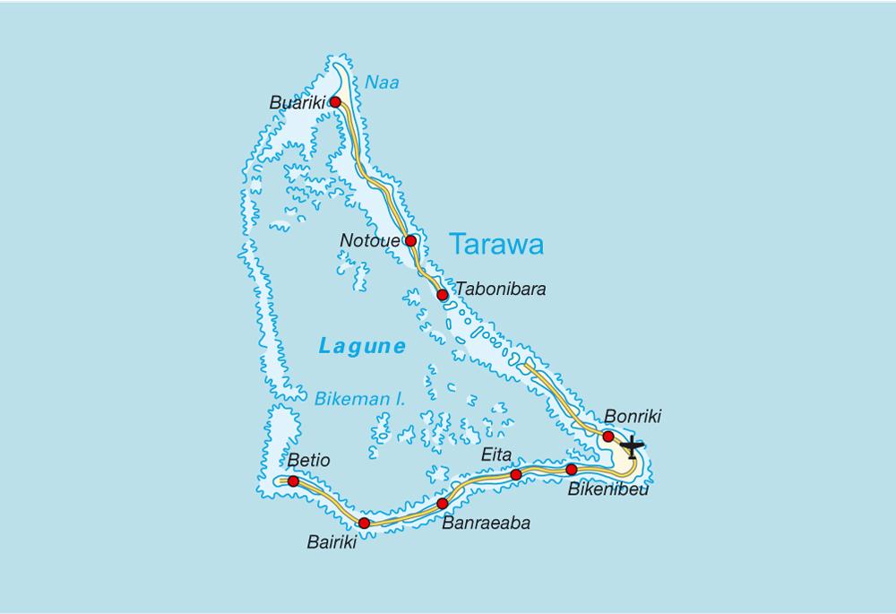 Map Tarawa. Maps and directions at hot-map.