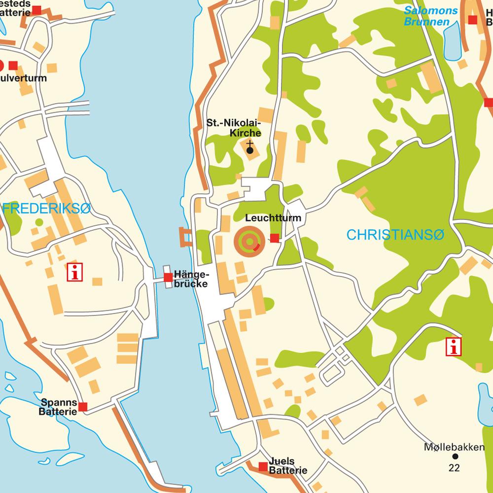 Map Christiansø, Denmark. Maps and directions at hot-map.