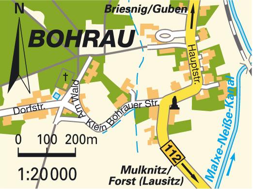 Map Forst (Lausitz) OT Bohrau, Brandenburg, Germany. Maps and ...