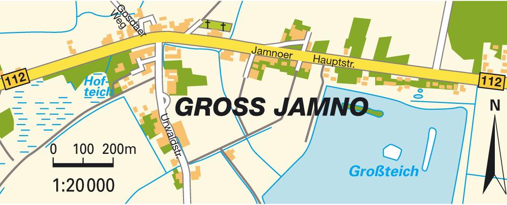 Map Forst (Lausitz) OT Gross Jamno, Brandenburg, Germany. Maps and ...