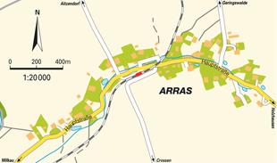 Map Arras, Saxony, Germany. Maps and directions at hot-map.