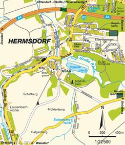 Map Hermsdorf, Sachsen, Germany. Maps and directions at hot-map.