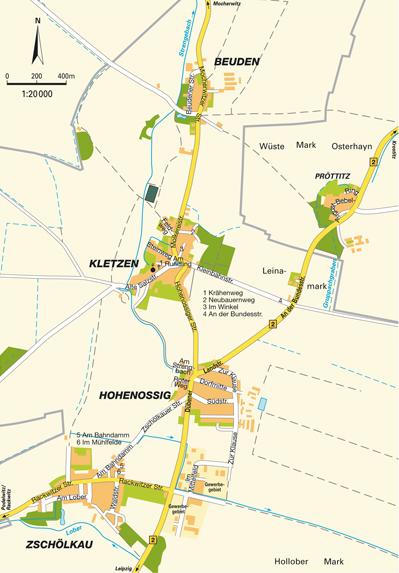 Map Kletzen, Saxony, Germany. Maps and directions at hot-map.
