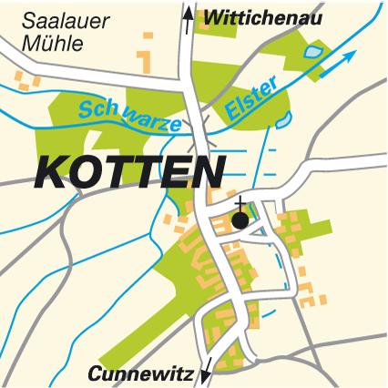 Map Kotten, Saxony, Germany. Maps and directions at hot-map.