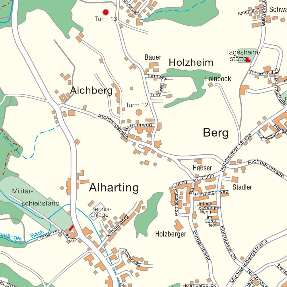 Map Leonding, Austria. Maps and directions at hot-map.