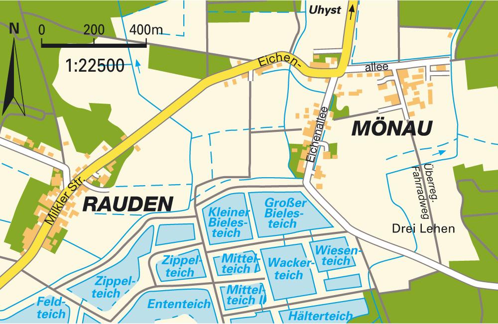 Map Rauden, Saxony, Germany. Maps and directions at hot-map.