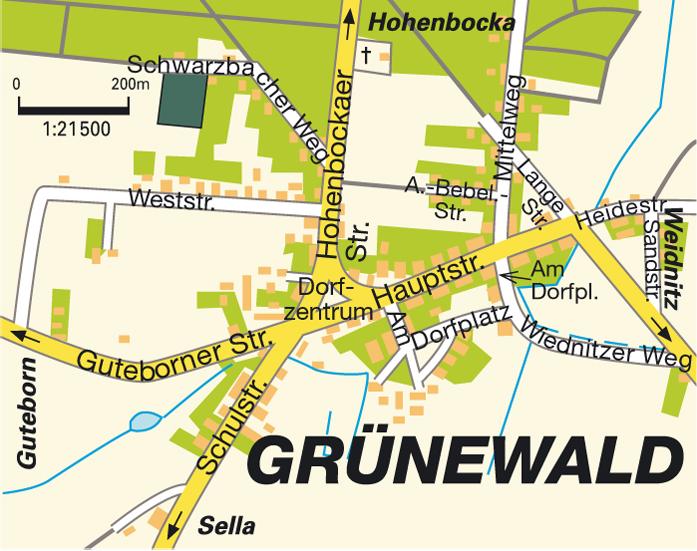 Map Ruhland Grünewald, Brandenburg, Germany. Maps and directions at hot ...