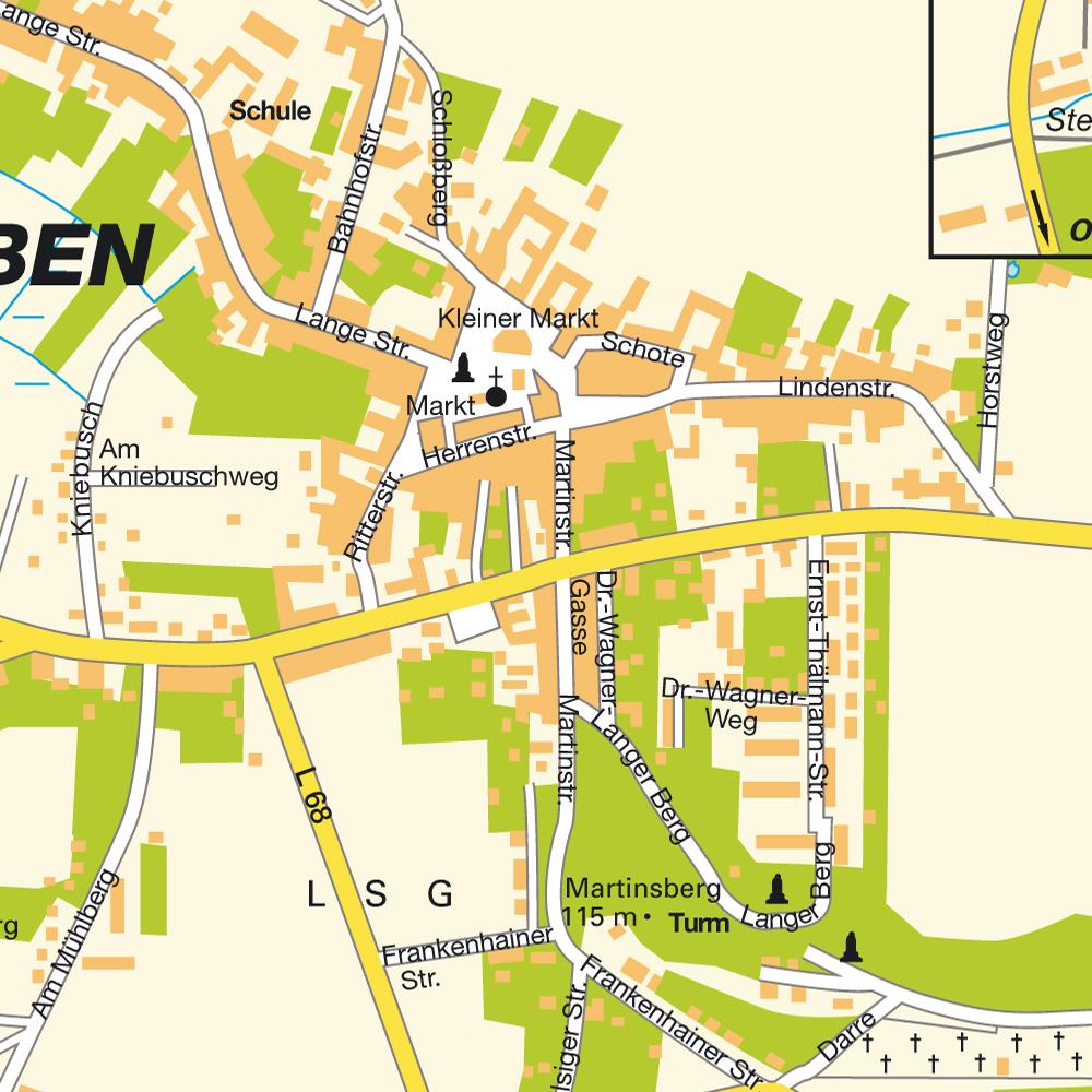 Map Schlieben, Brandenburg, Germany. Maps and directions at hot-map.