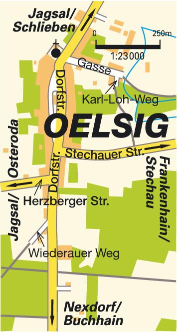 Map Schlieben OT Oelsig, Brandenburg, Germany. Maps and directions at ...