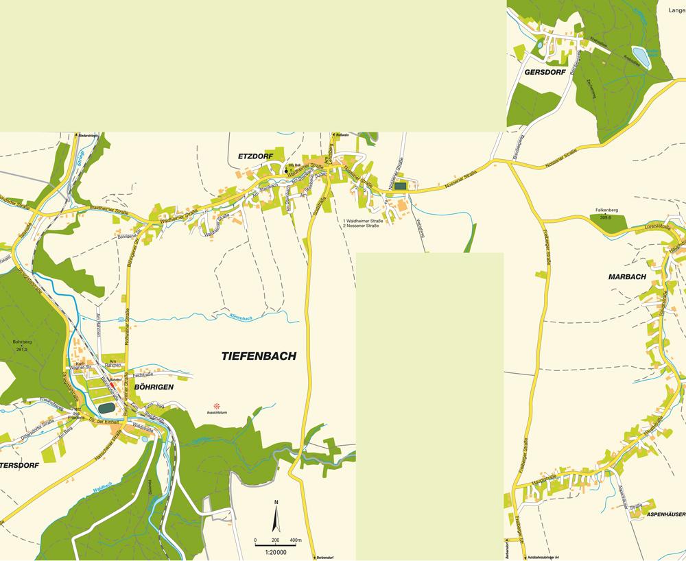 Map Tiefenbach, Saxony, Germany. Maps and directions at hot-map.