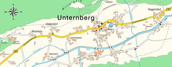 Map Unternberg, Salzburg, Austria. Maps and directions at hot-map.