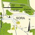 Map Sora, Saxony, Germany. Maps and directions at hot-map.